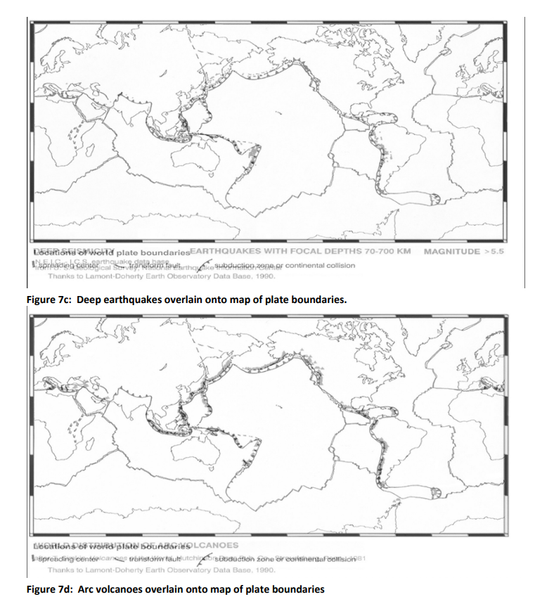 Solved Locations of world plate boundaries spreading center | Chegg.com