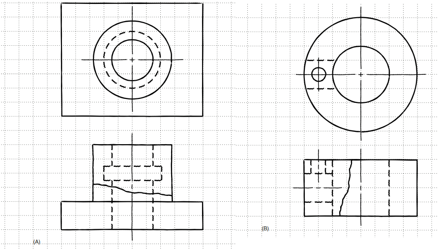 Solved Reproduce the top and front views, then convert the | Chegg.com