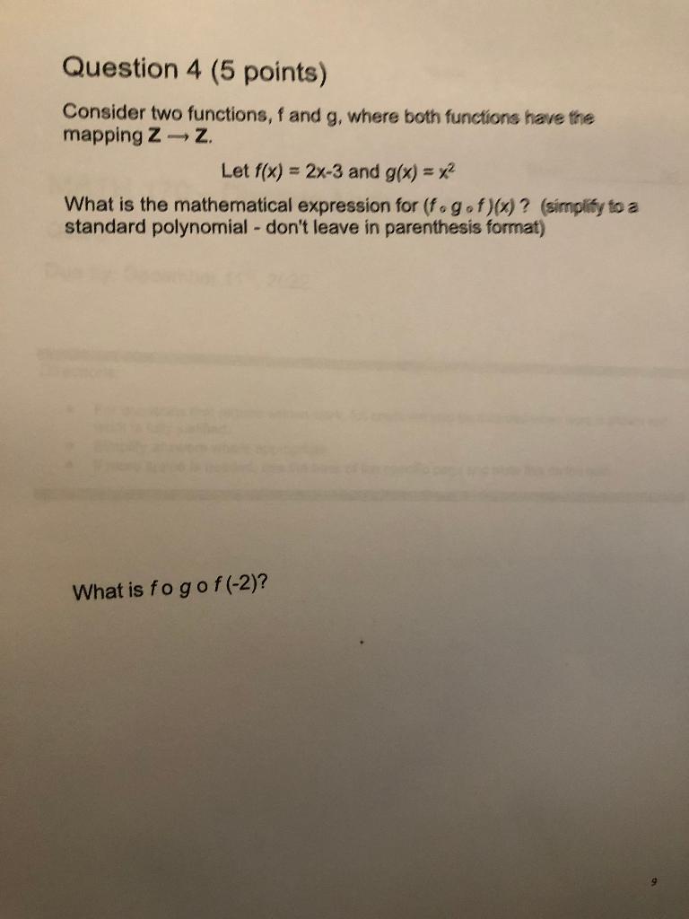Solved Consider two functions, f and g, where both functions | Chegg.com