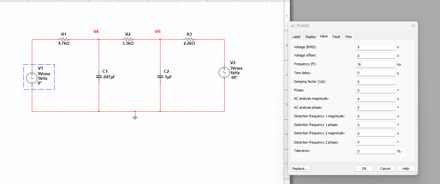 Solved My NI Multisim ac analysis is incorrect and I don't | Chegg.com