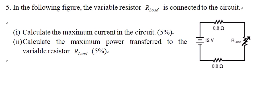 Solved In ﻿the following figure, the variable resistor | Chegg.com