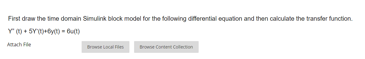 Solved First draw the time domain Simulink block model for | Chegg.com