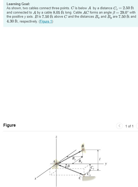[Solved]: Learning Goal: As shown, two cables connect thre