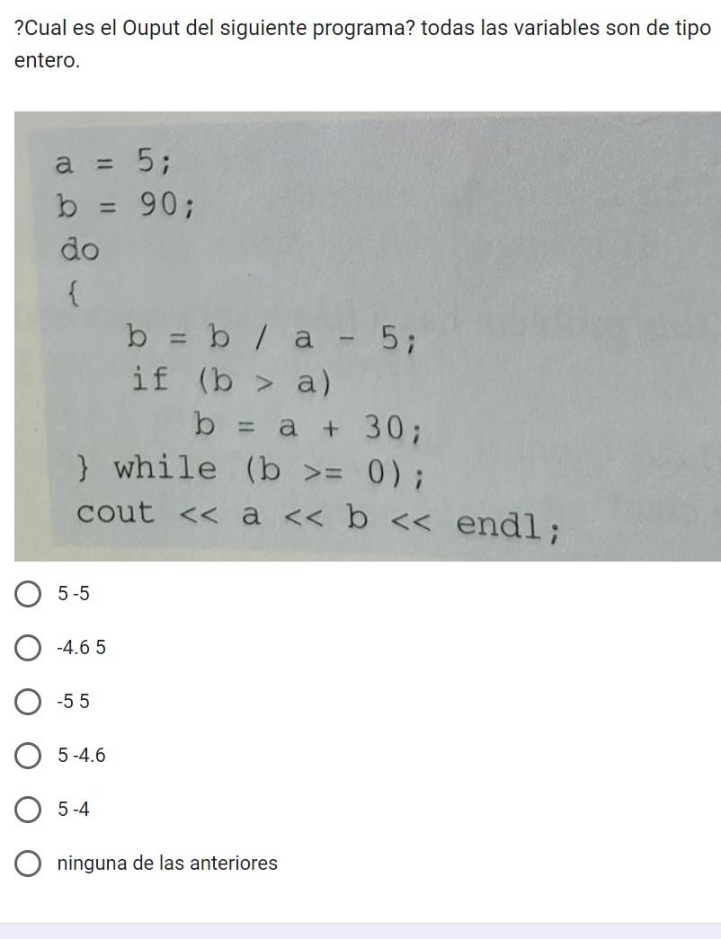 Solved What is the Ouput of the following program? All | Chegg.com