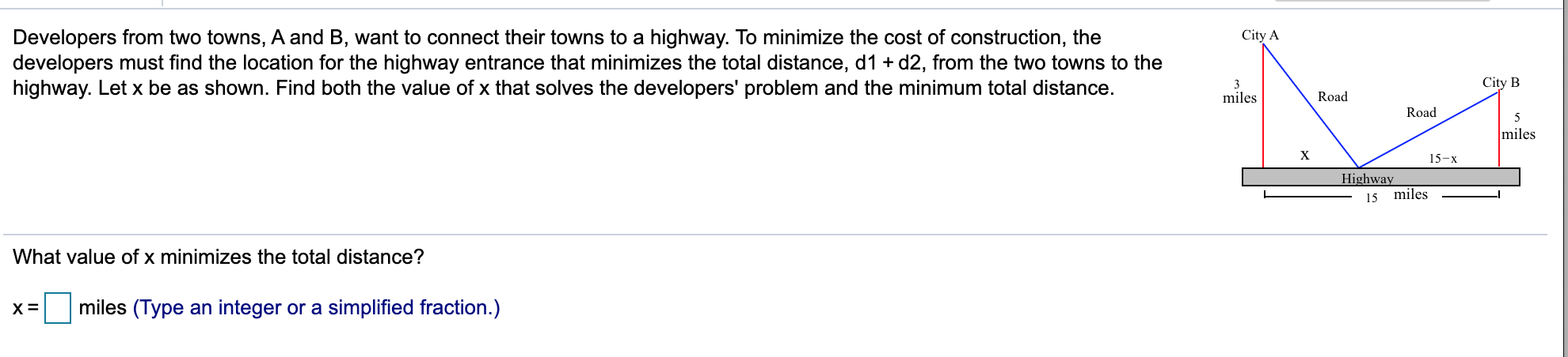 Solved City A Developers from two towns, A and B, want to | Chegg.com