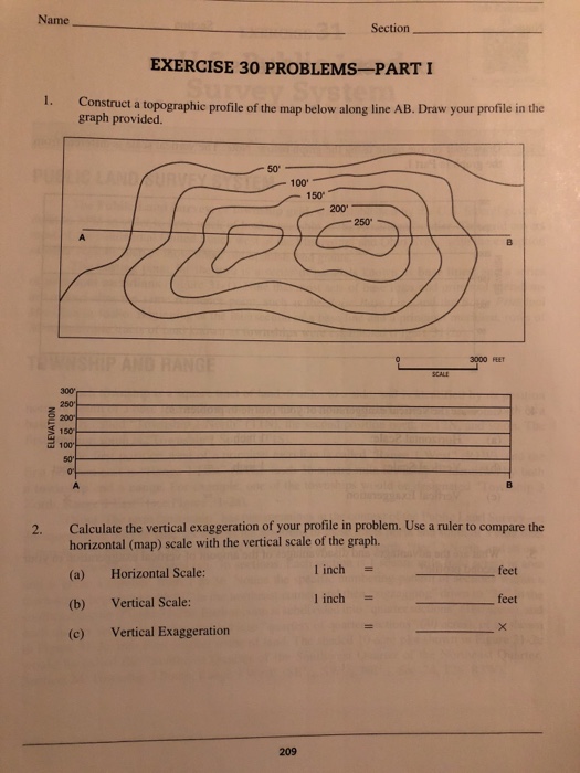Solved Name Section EXERCISE 30 PROBLEMS-PART I Construct a | Chegg.com