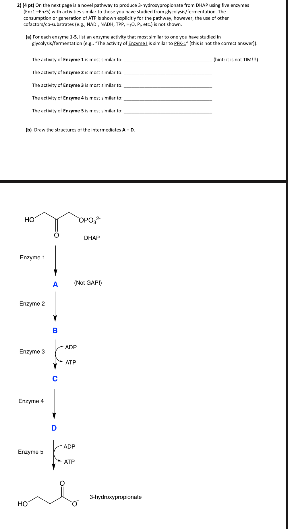 Solved 2a &b draw intermediates | Chegg.com