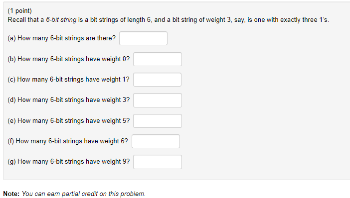 Solved (1 point) A coin is tossed 12 times. a) How many | Chegg.com