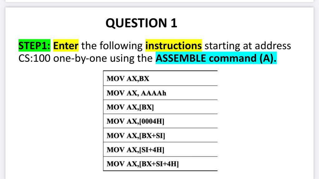 Solved TBNT2033 LABTASK2 (10%) ASSEMBLE (A) AND UNASSEMBLE | Chegg.com