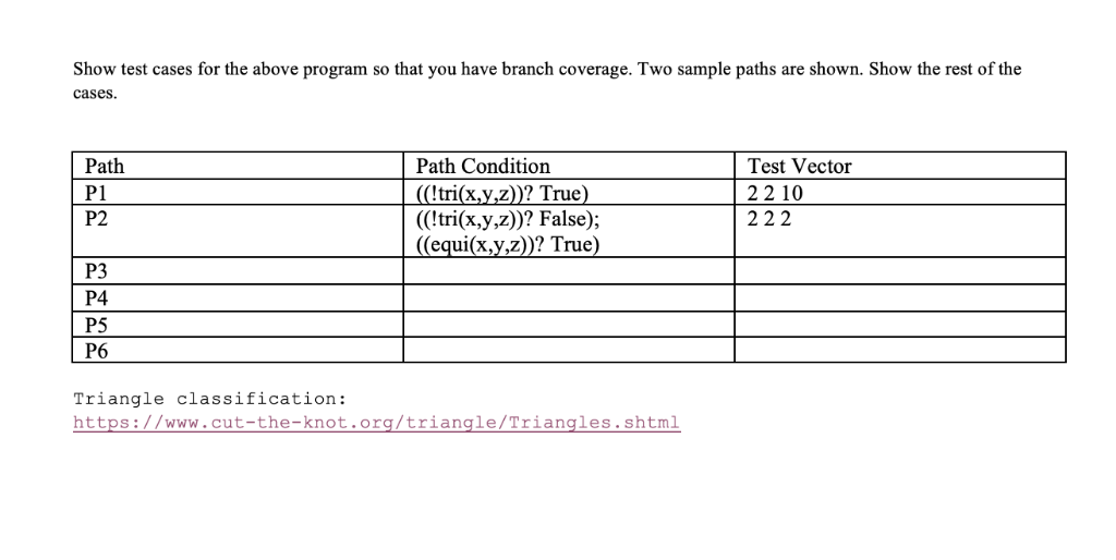 Solved: You Can Follow The Examples Of P1 And P2 To Fill O... | Chegg.com