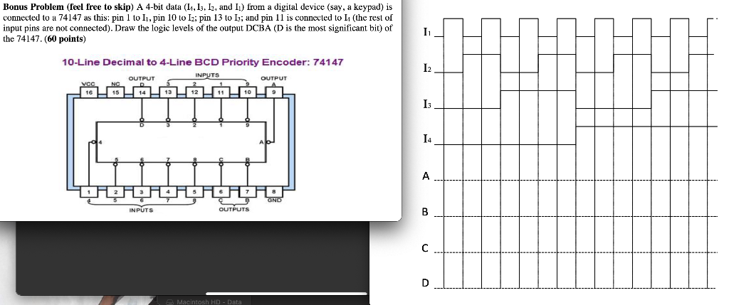 Solved Bonus Problem (feel free to skip) A 4-bit data (It, | Chegg.com