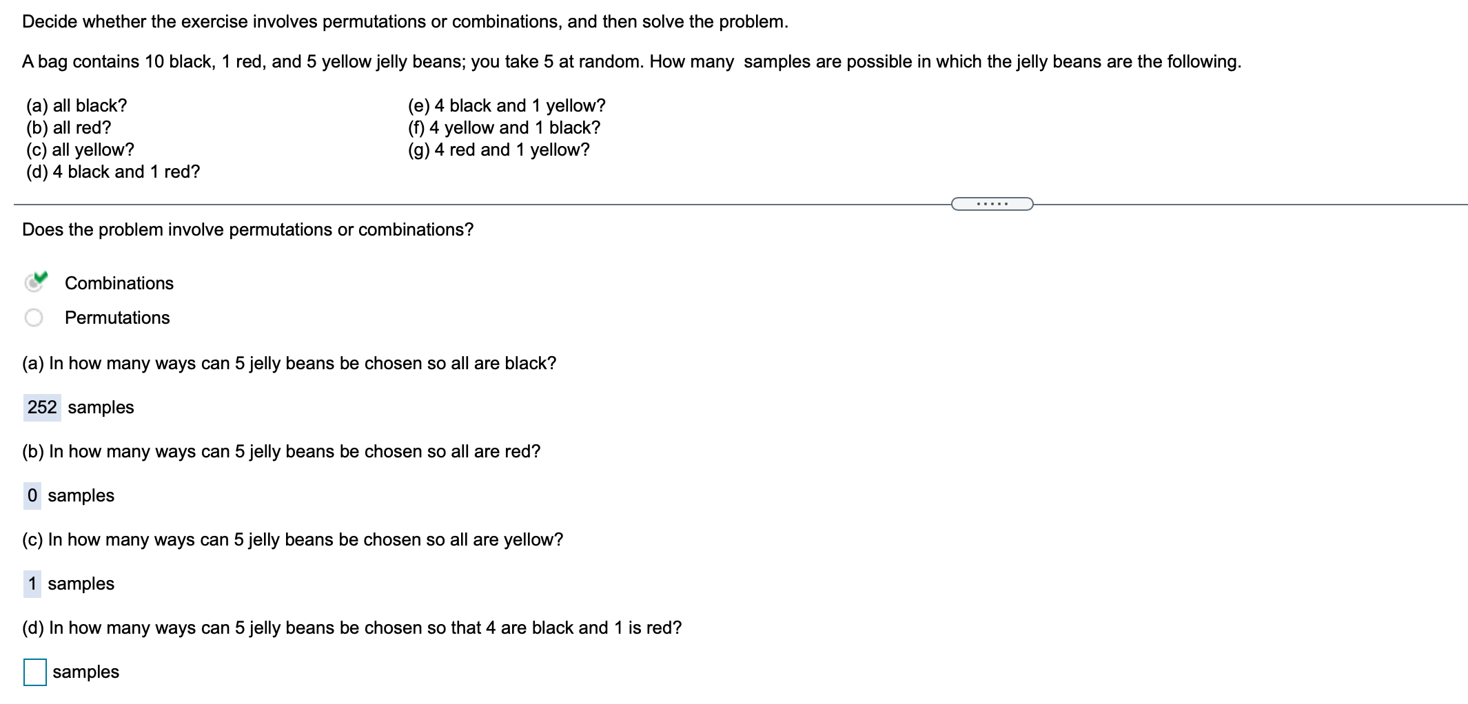 Solved Decide whether the exercise involves permutations or | Chegg.com