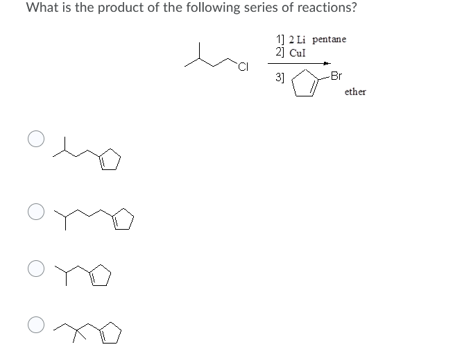 Solved What is the product of the following series of | Chegg.com