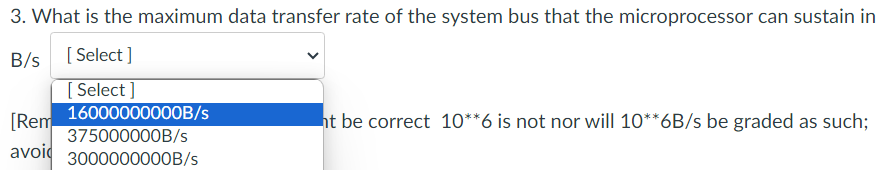 Solved A 64-bit microprocessor is using a 256-bit system bus | Chegg.com