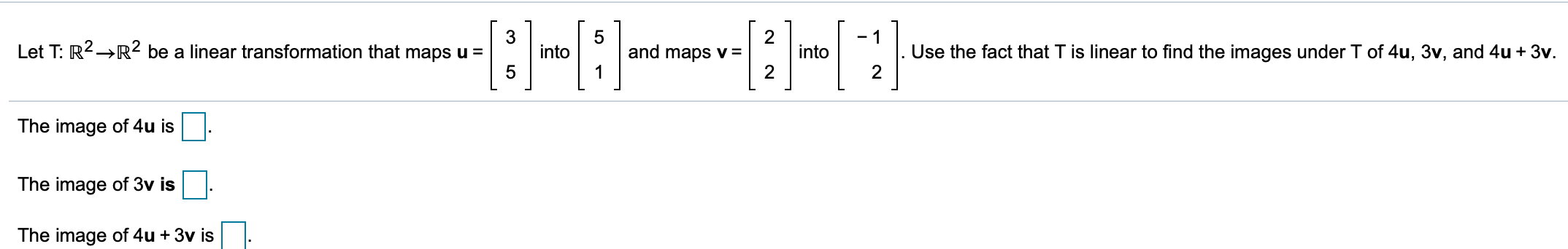 Solved 3 2 - 1 Let T: R2-R2 be a linear transformation that | Chegg.com