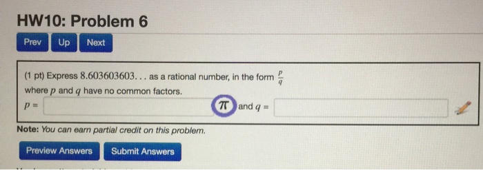 Solved HW10: Problem 6 Prev Up Next (1 pt) Express | Chegg.com