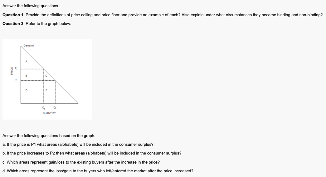 Answer the following questions Question 1. Provide | Chegg.com