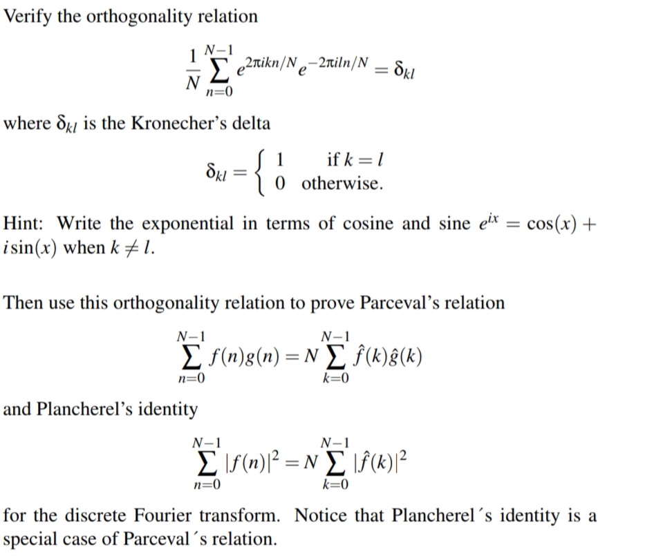 Solved Verify the orthogonality relation | Chegg.com