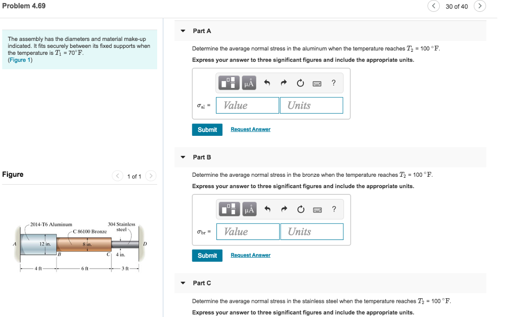 Solved Problem 4.69 30 of 40 ? Part A The assembly has the | Chegg.com