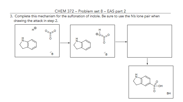 Solved 3. Complete this mechanism for the sulfonation of | Chegg.com