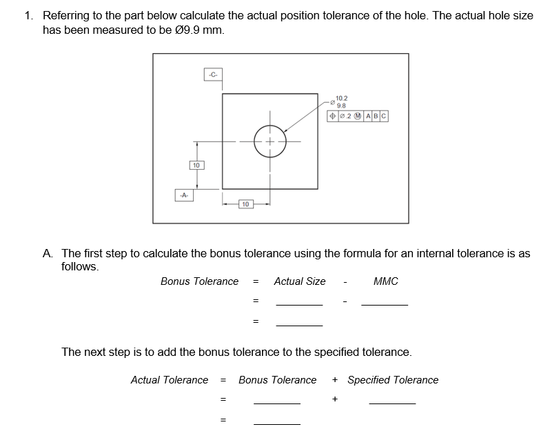 Solved 1. Referring to the part below calculate the actual | Chegg.com