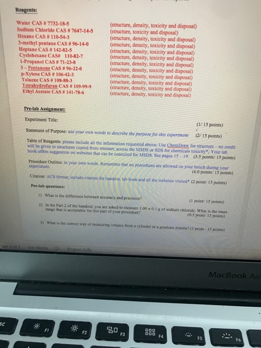 Solved Need help with the pre lab questions !! Last page! | Chegg.com