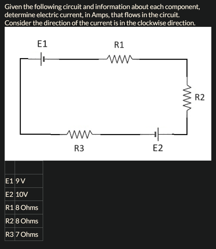 Solved Given the following circuit and information about | Chegg.com