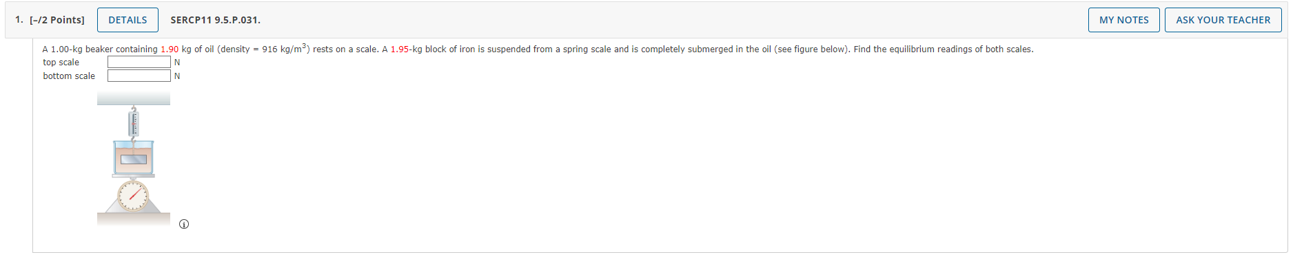 Solved top scale bottom scale N | Chegg.com