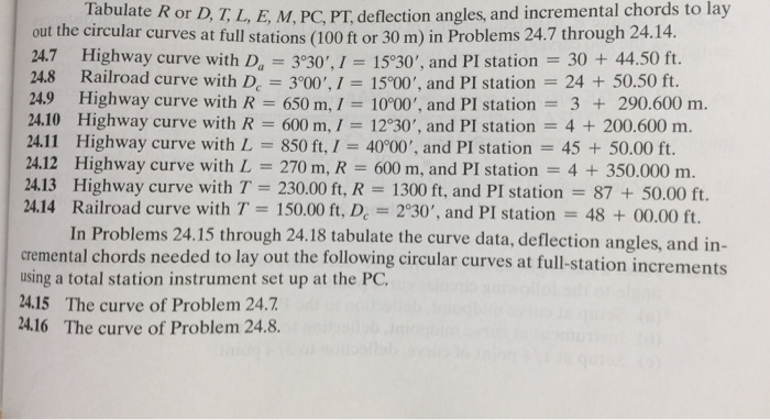 Solved Tabulate R or D, T, L, E, M, PC, PT, deflection | Chegg.com