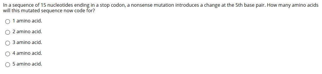 Solved In the genetic code, some codons specify more than | Chegg.com