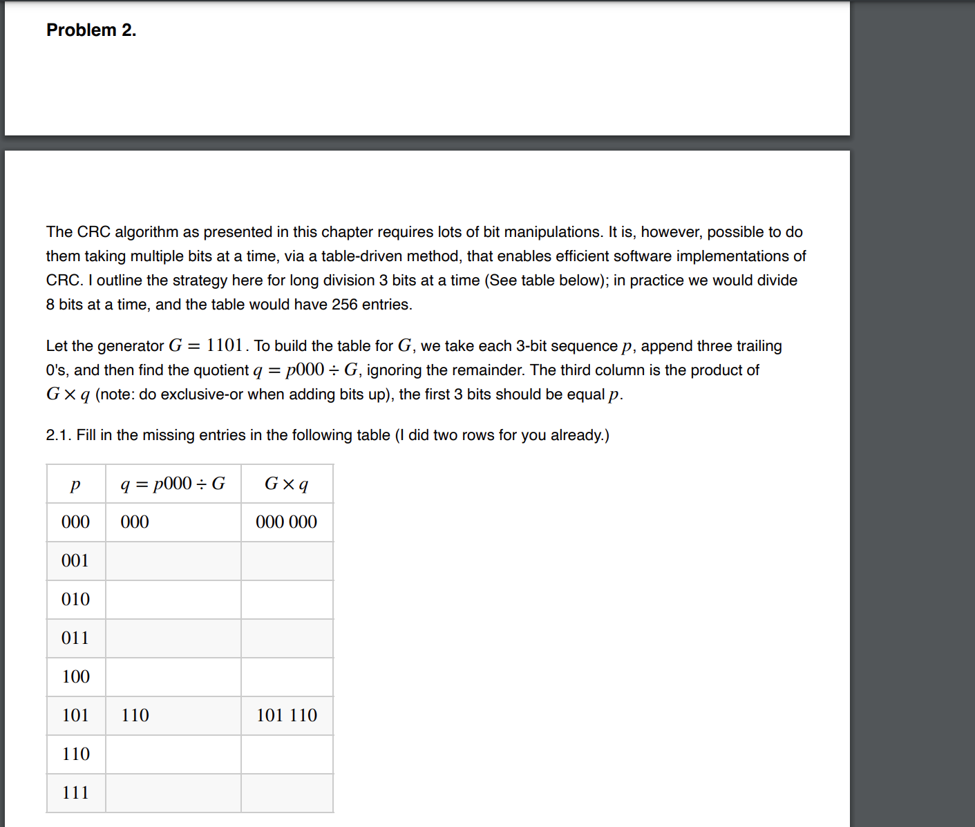 Solved On a piece of paper, solve all the problems below one | Chegg.com