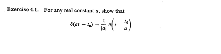 Solved Exercise 4.1. For any real constant a, show that | Chegg.com