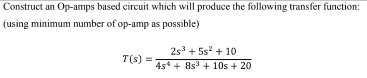 Construct an Op-amps based circuit which will produce | Chegg.com