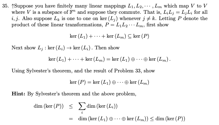 Solved Let V be a subspace of Fn and let V1,⋯,Vm be | Chegg.com