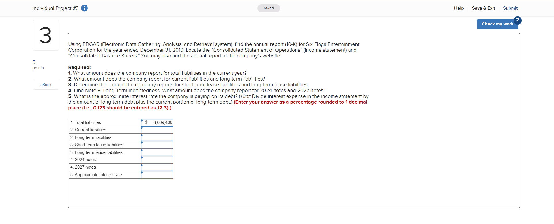 Solved Using EDGAR (Electronic Data Gathering, Analysis, and | Chegg.com