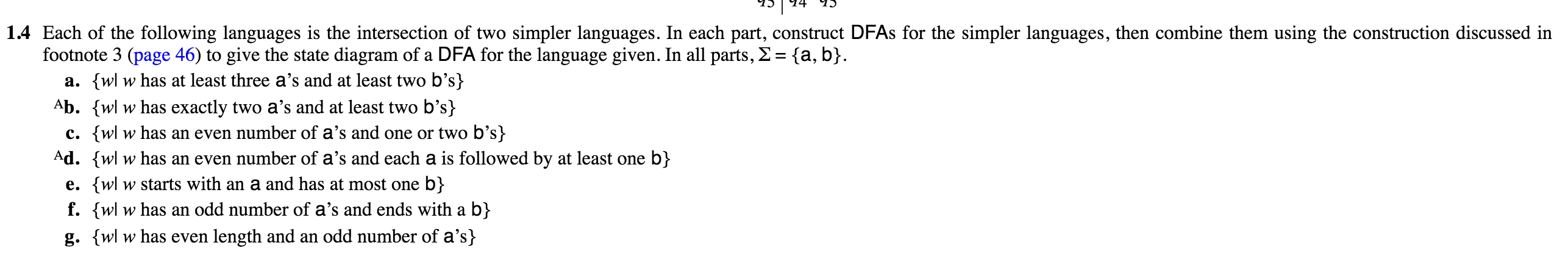 1.4 Each of the following languages is the | Chegg.com