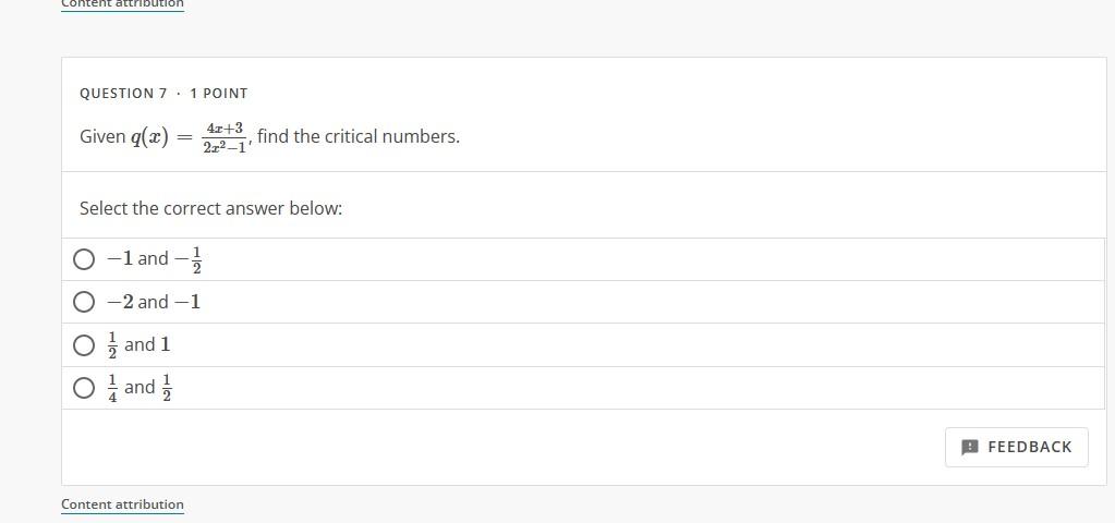 Solved QUESTION 7⋅1 POINT Given q(x)=2x2−14x+3, find the | Chegg.com