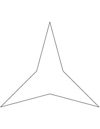 Solved For a three-point star polygon. It is regular (all | Chegg.com