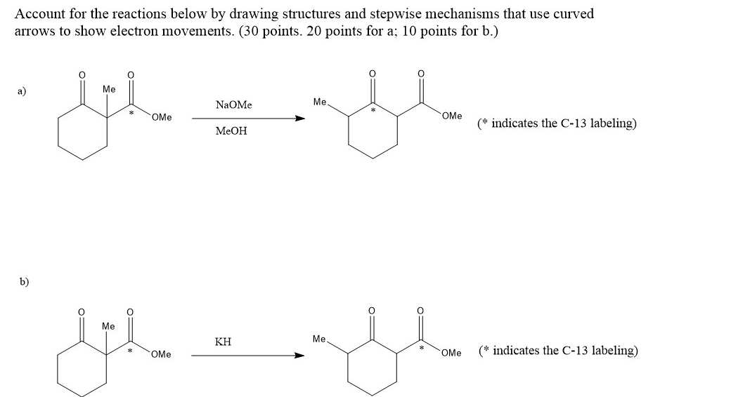 Solved Account for the reactions below by drawing structures | Chegg.com