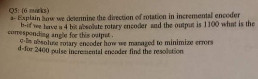 QS: (6 marks) - Explain how we determine the | Chegg.com