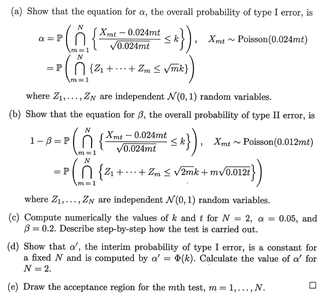 Solved Exercise 2.9 The classical group sequential method is | Chegg.com