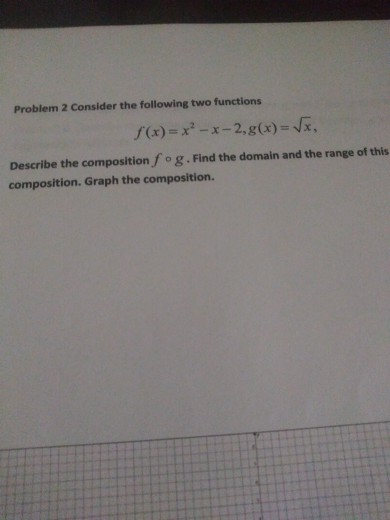 Solved Problem 2 Consider the following two functions | Chegg.com