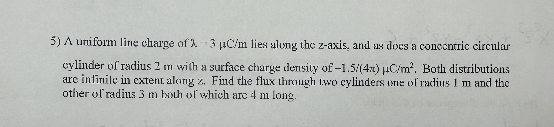 Solved A uniform line charge of λ=3μCm ﻿lies along the | Chegg.com
