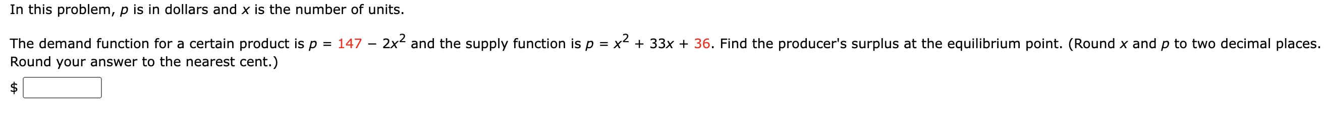Solved Round your answer to the nearest cent.) $ | Chegg.com