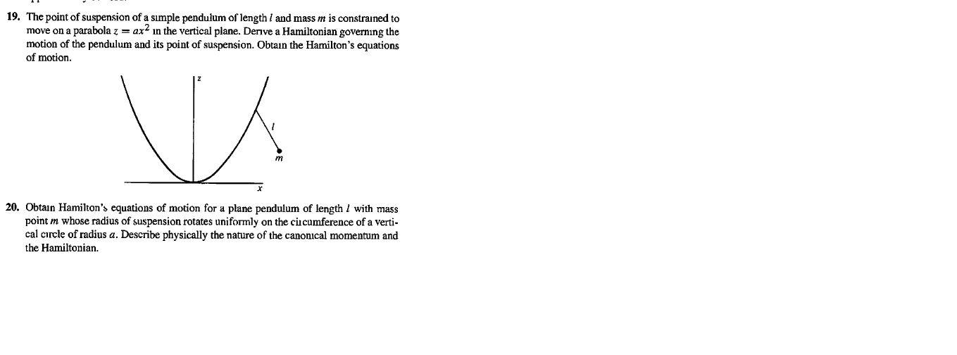 Solved 19. The point of suspension of a sımple pendulum of | Chegg.com