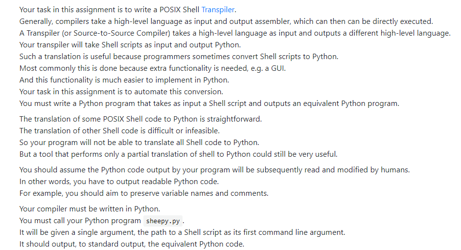 Solved Your task in this assignment is to write a POSIX | Chegg.com