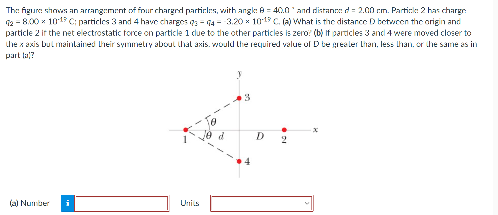 Solved = = The figure shows an arrangement of four charged | Chegg.com