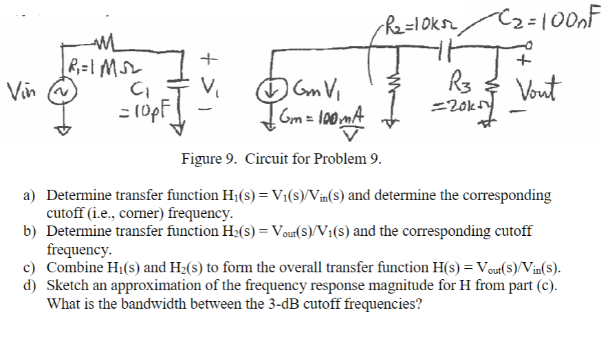 Solved I have the first transfer function, I am just unsure | Chegg.com