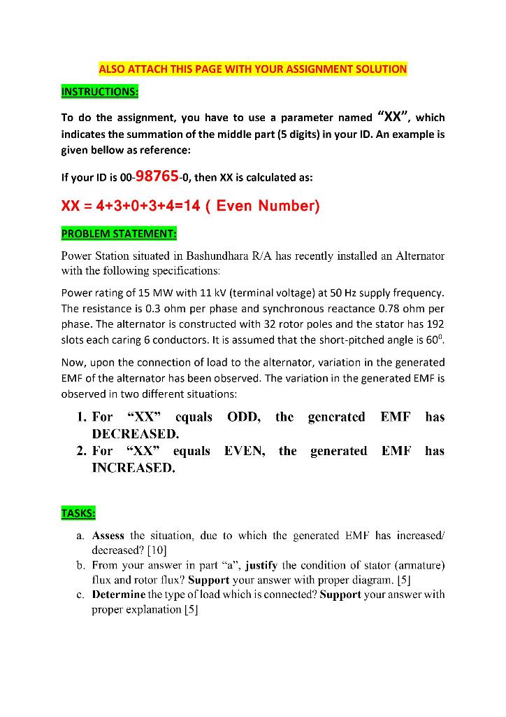 Solved Also Attach This Page With Your Assignment Solution Chegg