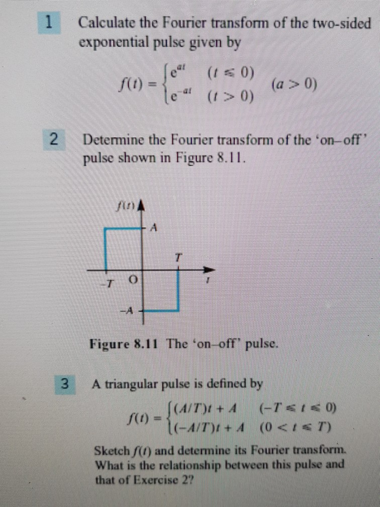 Solved I need the answer to the exercises 1)Calculate the | Chegg.com